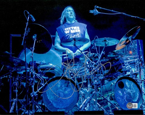 Danny Carey Tool Signed Autograph 11x14 Photo Drummer Tool Band Beckett ...