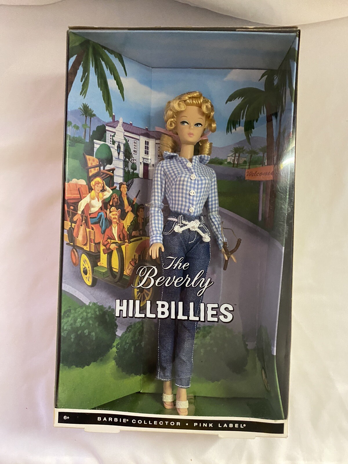 Beverly Hillbillies Elly Mae Barbie Collector Doll Pink Laser Mattel # ...