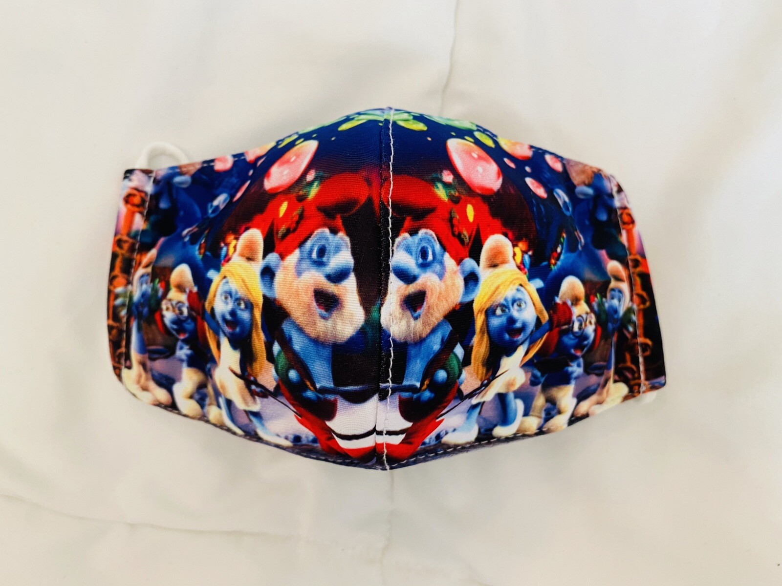 Kids Papa Smurf & Smurfs Face Mask | eBay