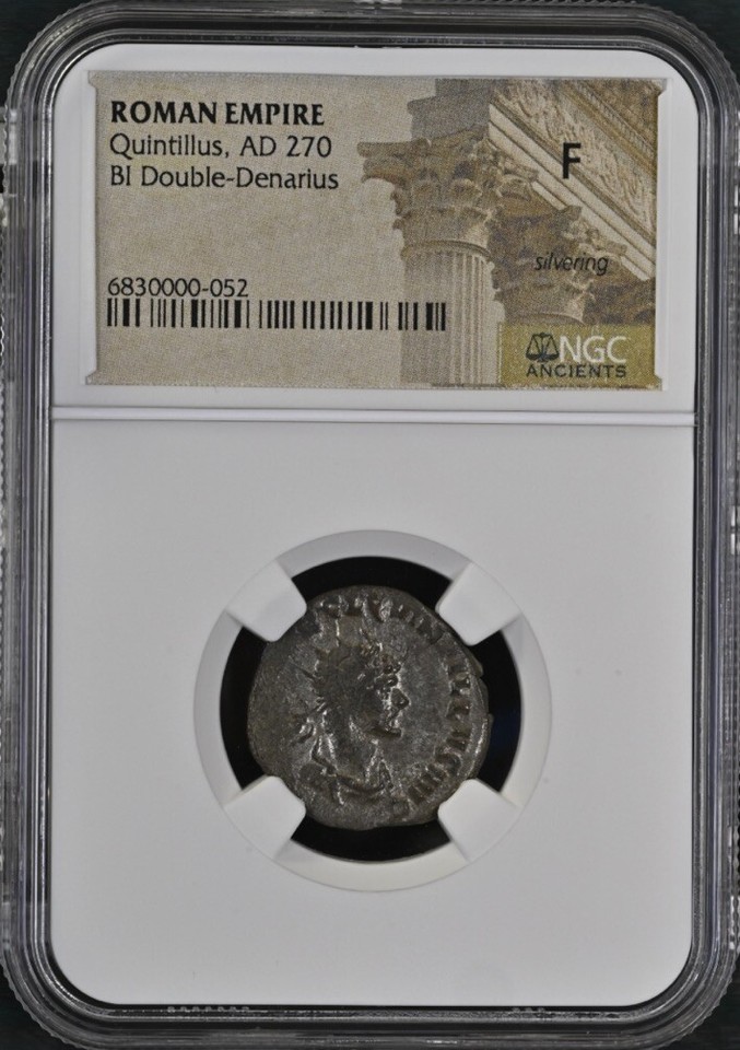SCARCE Quintillus 270 AD, Roman Empire SILVER Bi Denarius Rome Coin ...