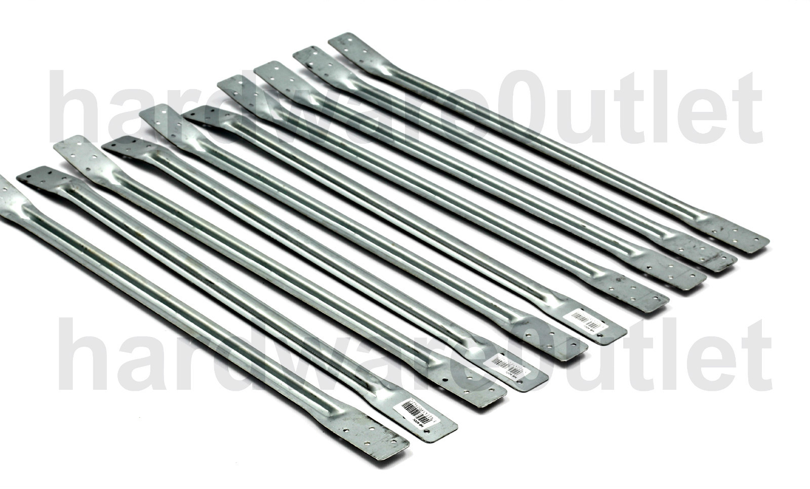 Galvanised HERRINGBONE Floor JOIST STRUTS - Noggins 480mm Overall 400 ...
