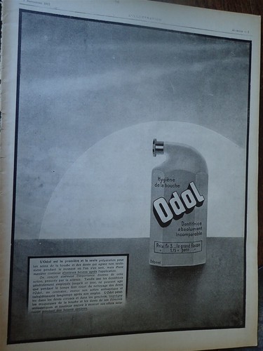 dentifrice ODOL + parfum ESPERIS LT PIVER + FLAMME BLEUE pub ...