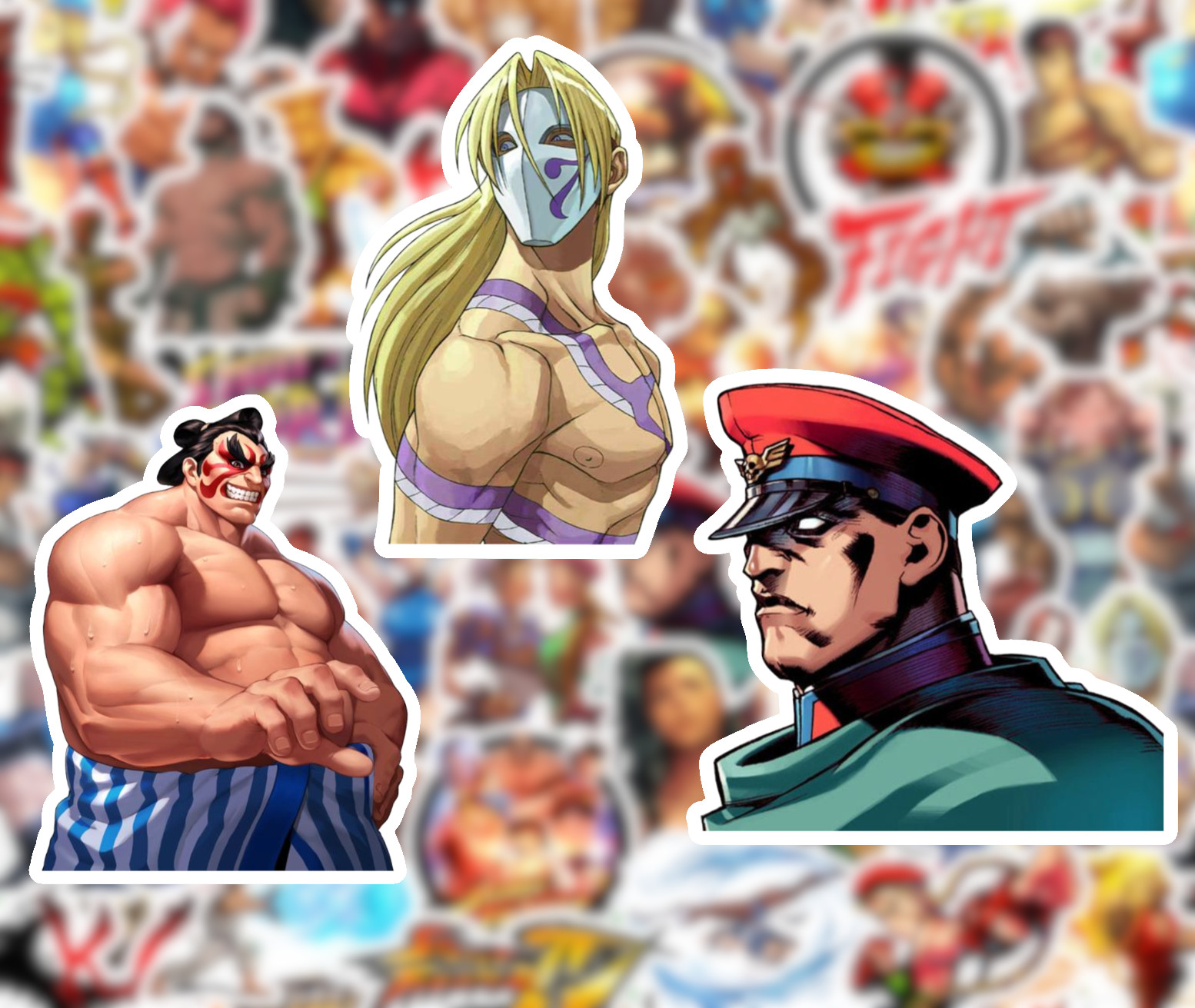 25/50 Street Fighter Sticker Pack – Waterproof Vinyl – Cammie Chun-Li ...