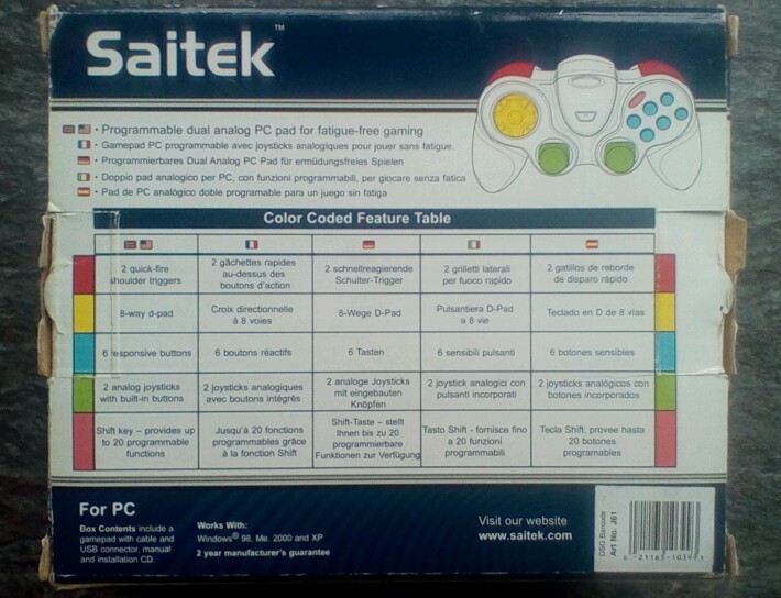 Saitek P880 Dual Analog PC Gamepad Game Pad Controller | eBay