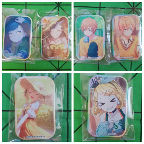 Pseka Machi Street Shiraan Akito Kohane Lin square can badge | eBay