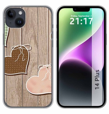 Custodia In Silicone Compatibile Con IPhone 14 Plus (6.7) Design Cuori ...