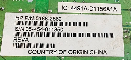 HP Ethernet Adapter P/N 5182-2582 IC: 4491A-D1156A1A | eBay