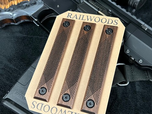 Hard Wood Rail Cover for M-Lok and KeyMod Rail, Walnut, Hand Crafted ...