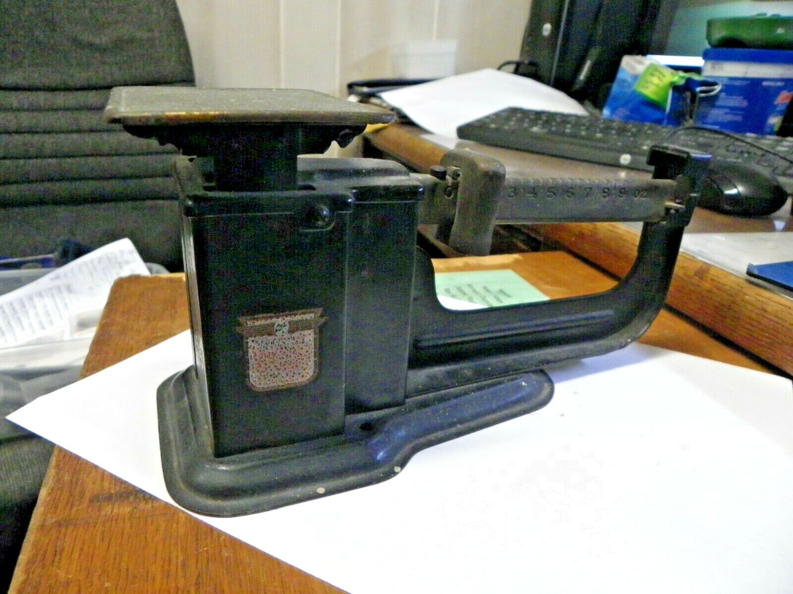 Triner Scale & Mfg.Co. Chicago Ill. U.S.P.O. Dept. 1943 up to 9 ounce ...