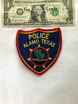 Alamo Texas Police Patch Un-Sewn in Good Shape | eBay