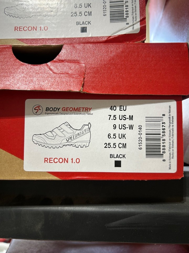 NEW Specialized Body Geometry RECON 1.0 bicycle SHOES Multiple Sizes ...