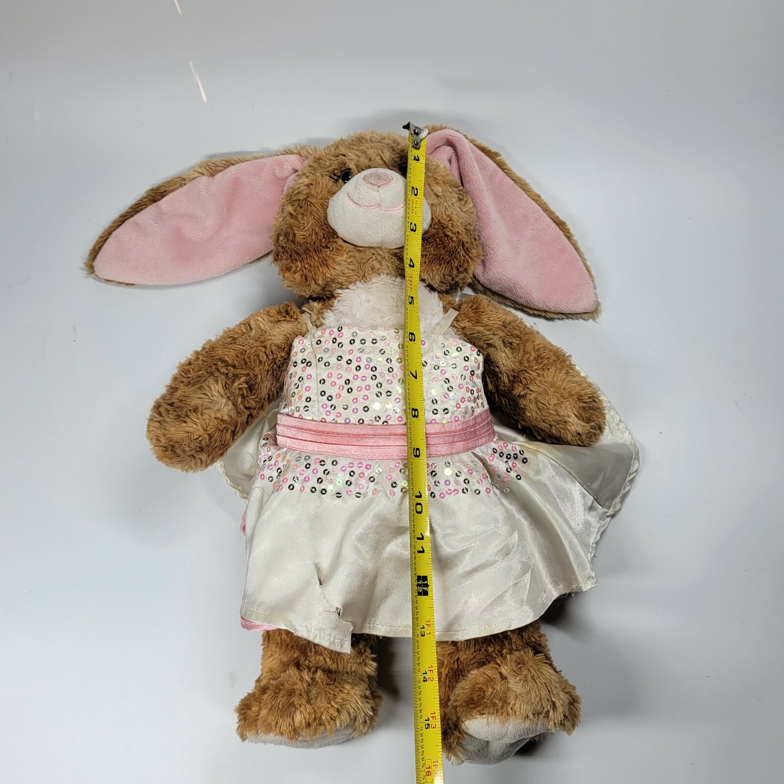 Build A Bear Workshop Bunny Rabbit Plush Stuffed Animal 18" w/ dress ...