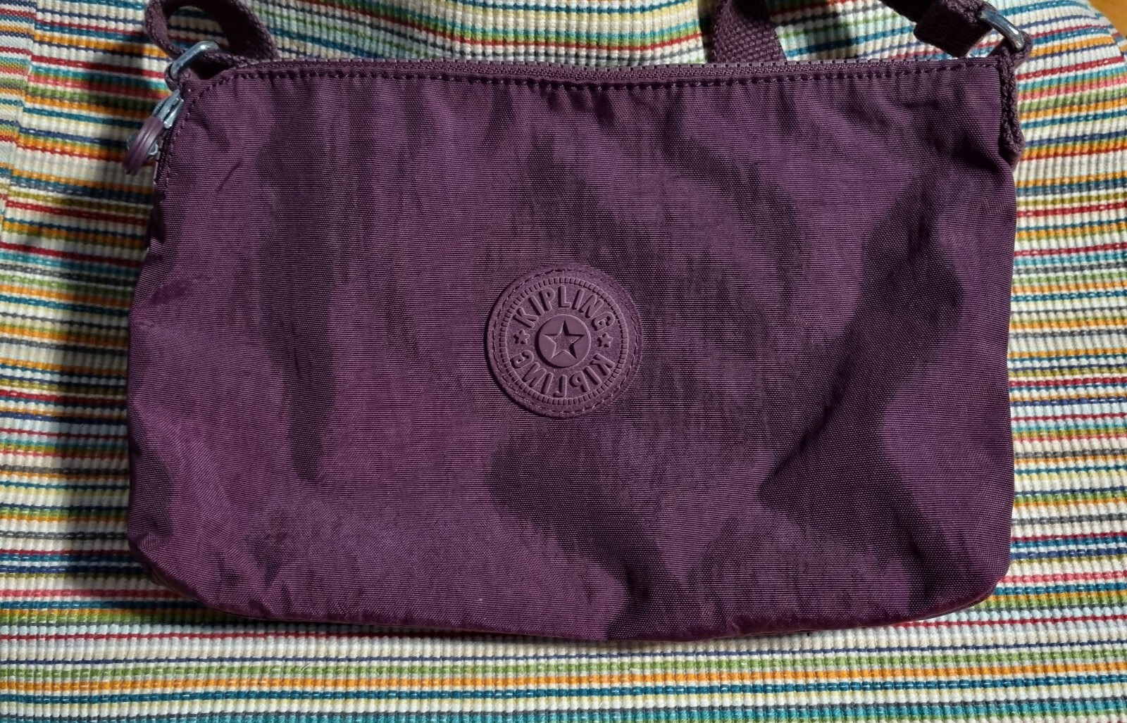 Kipling Small 2 Compartment Crossbody Bag Maroon Burgundy Lightweight ...