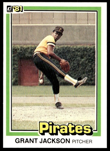 1981 Donruss 15 Grant Jackson Pittsburgh Pirates Baseball Card | eBay