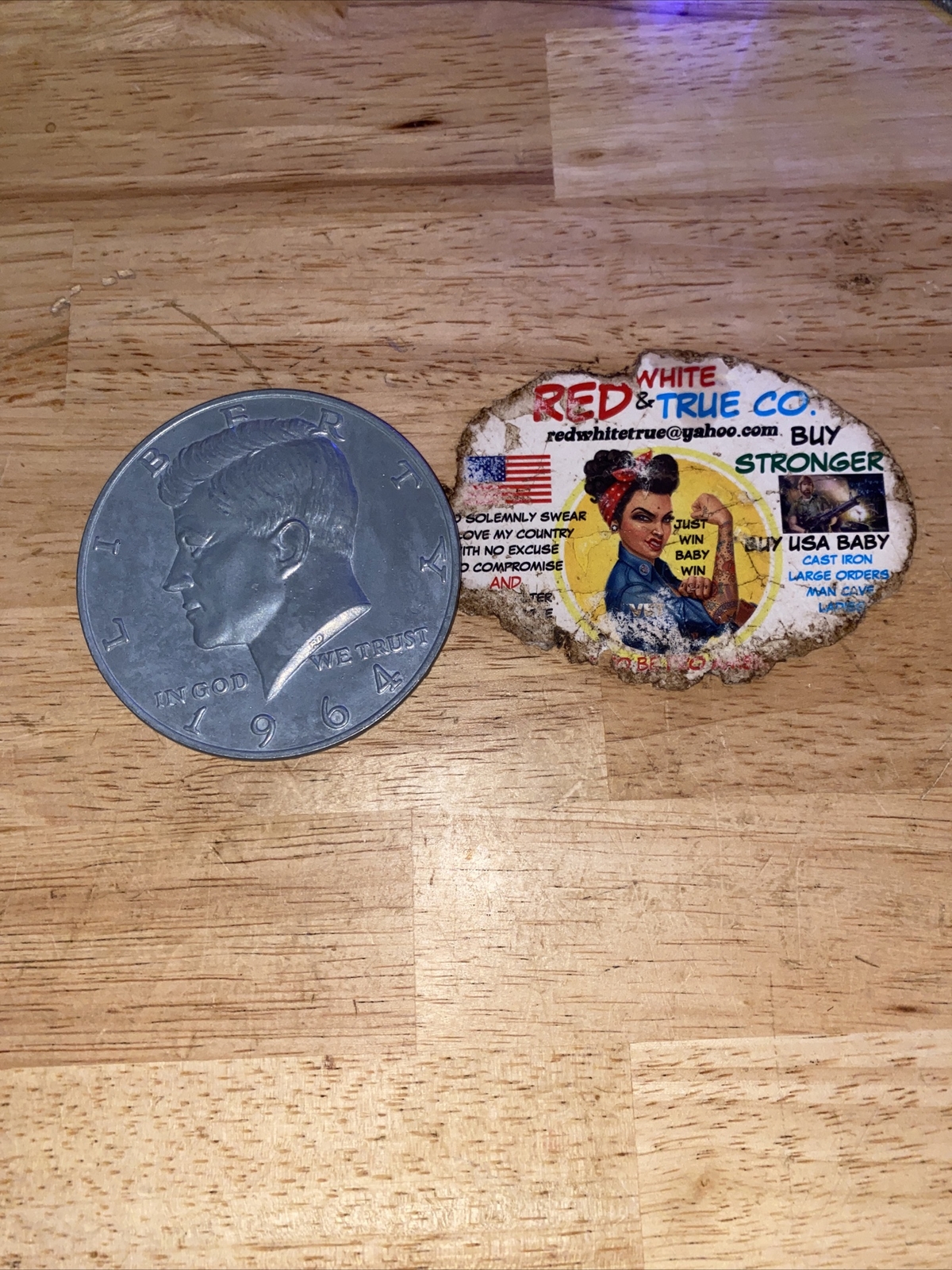 John F. Kennedy JFK Coin Paperweight Patina President Collector Gift ...