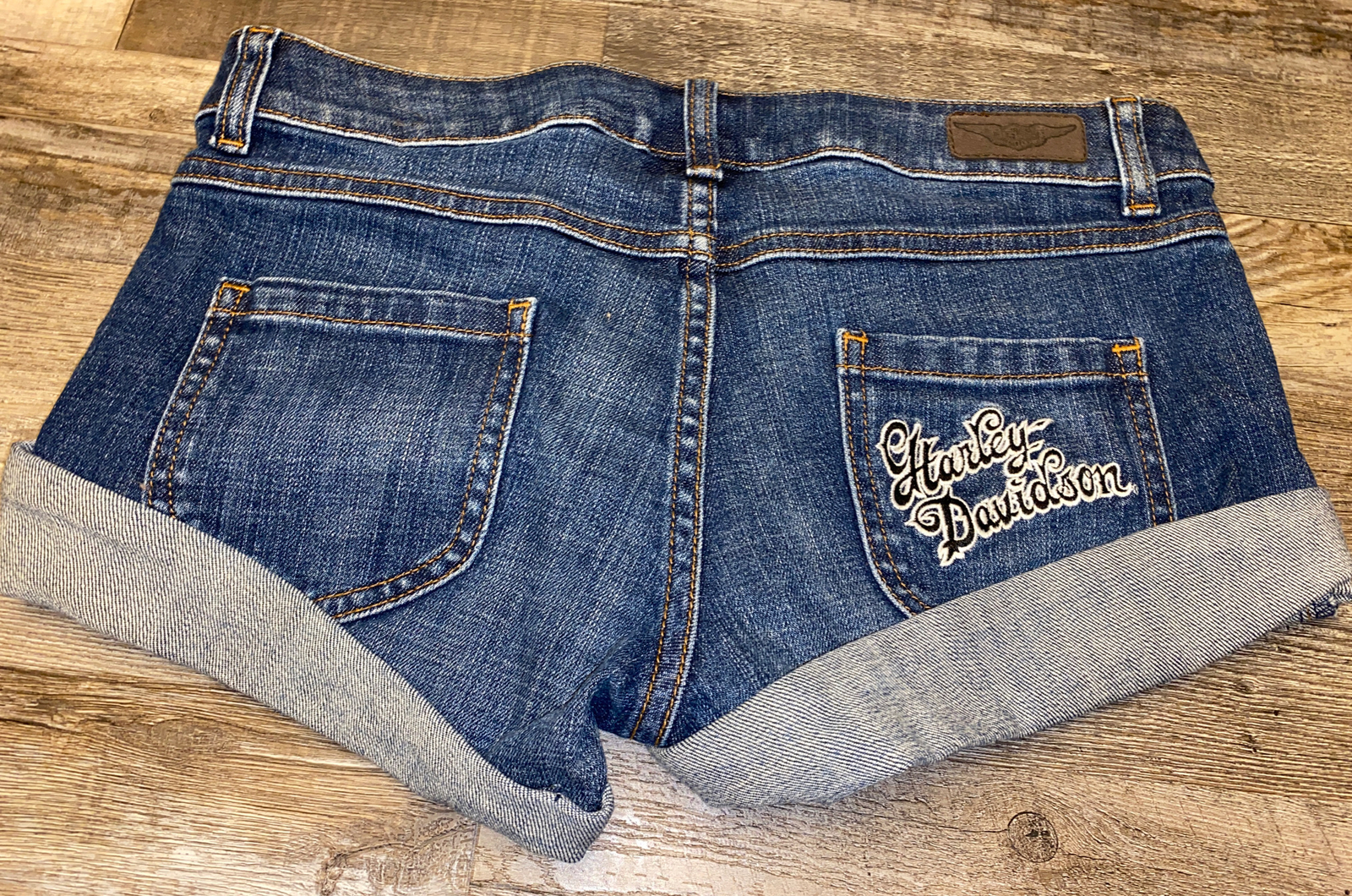 Harley Davidson Women’s Denim Size 2 Bootie Shorty Sh… - Gem