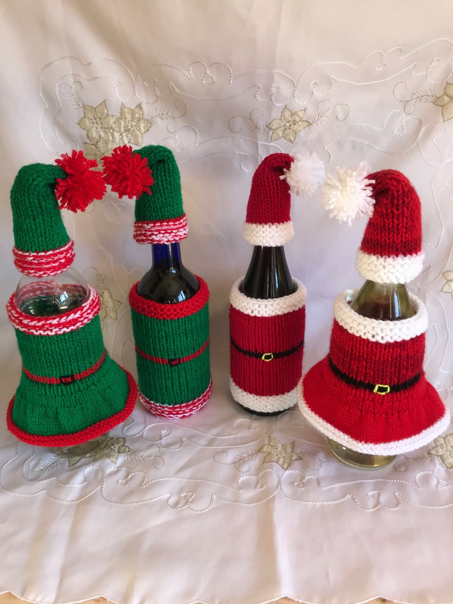 Knitting Pattern Wine Bottle Cover