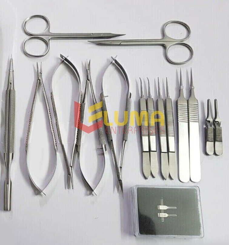 Micro Hand Surgery Instruments Microvascular Clamp Forceps Surgical Set ...