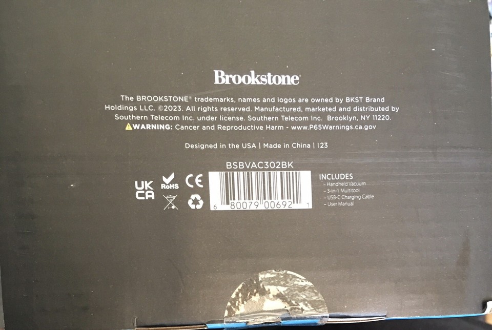 Brookstone Turbovac Handheld Rechargeable Vacuum | eBay