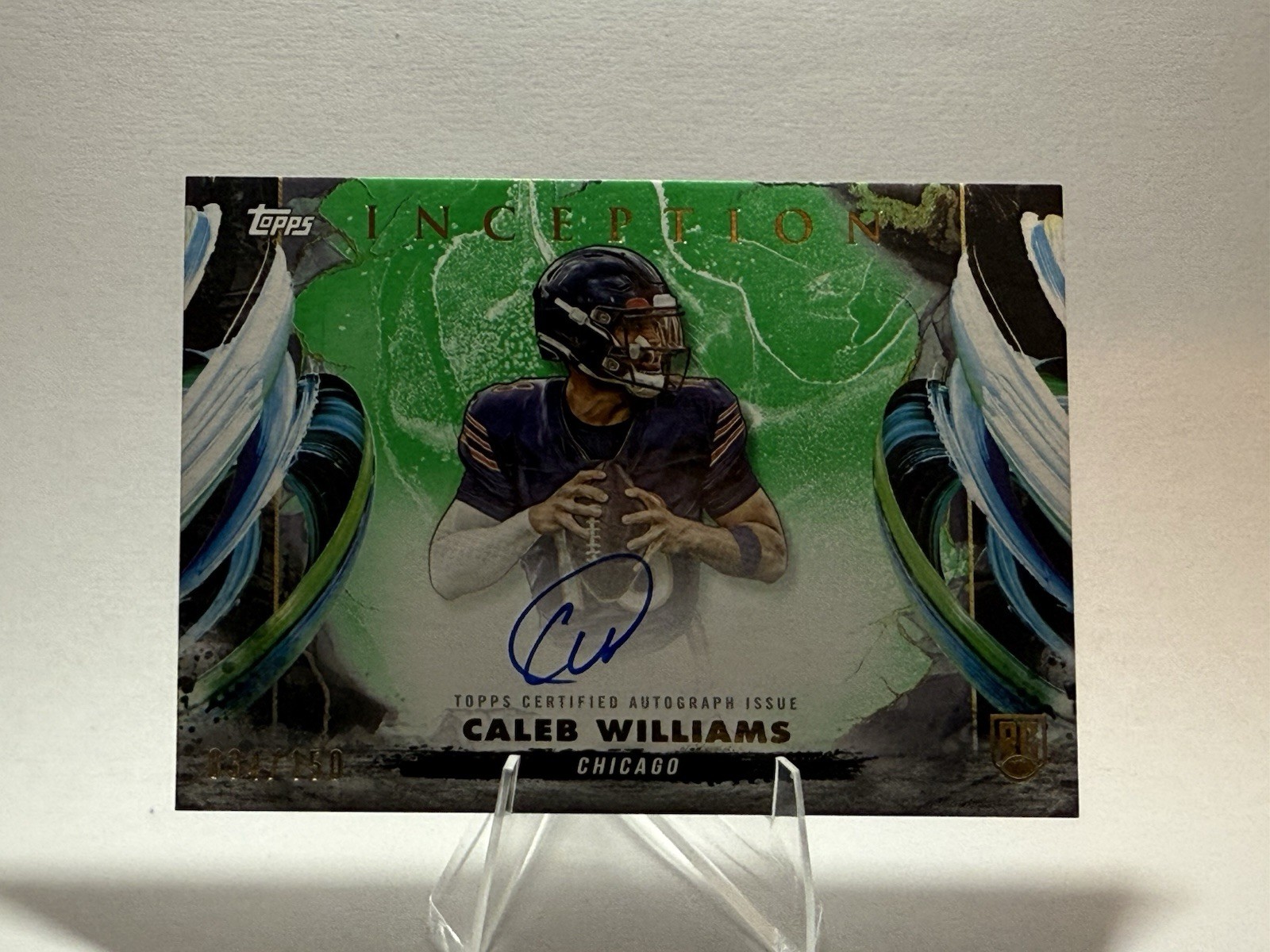 2024 TOPPS INCEPTION ROOKIE ON CARD AUTO CALEB WILLIAMS (RC) /150 #RAV ...