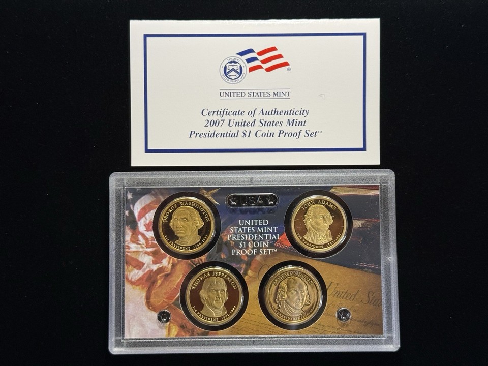 Lot Of (70) 2007-09 U.S. Mint Presidential $1 Coin Proof Set Item #895 ...