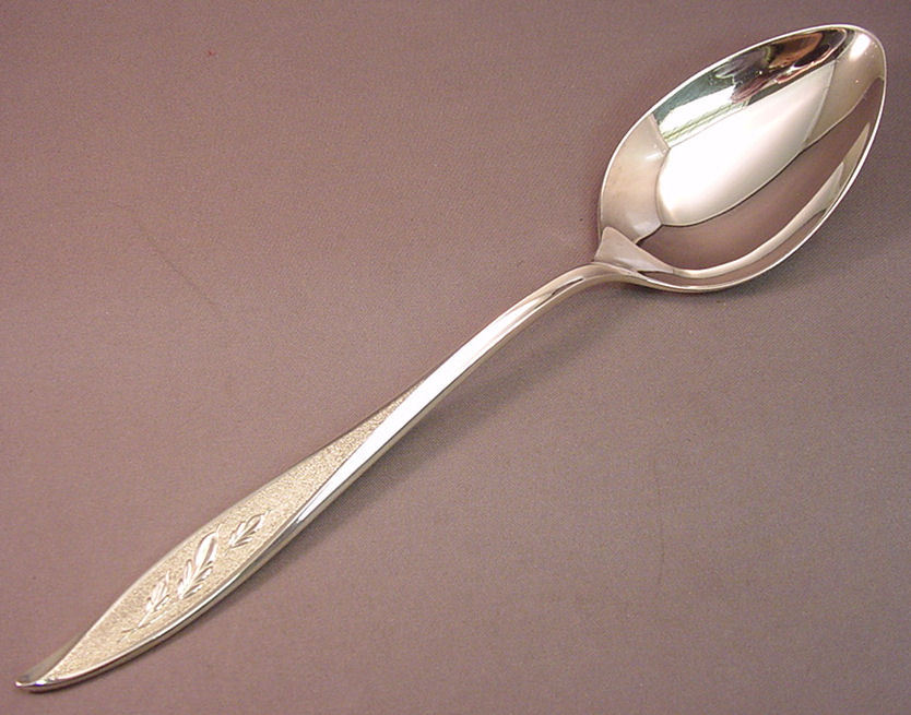 FIRST FROST- ONEIDA STERLING TABLE SERVING SPOON | eBay