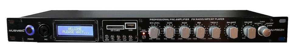 MUSYSIC Professional Audio Sound Processor Preamp Pre-Amplifier USB/SD ...
