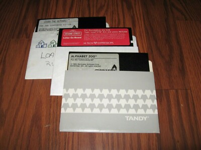 Lot of 3 Commodore 64 Programs Alphabet Zoo, Letter-Go-Round, Learn the ...