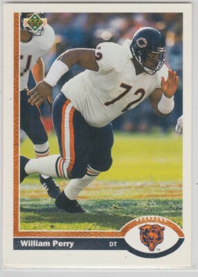 1991 Upper Deck #45 William The Refrigerator Perry Chicago Bears ...
