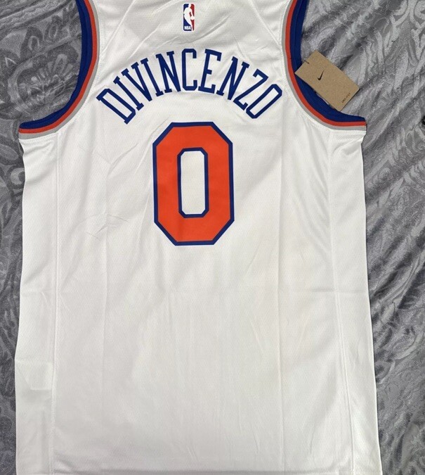 Donte Divincenzo Jersey New York Knicks White Large Mens #0 | eBay