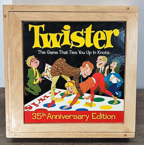Twister Game in Wooden 35th Anniversary Edition Collectors Box | eBay