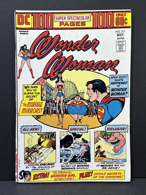 WONDER WOMAN #211 1974 DC Comics Superman VF- 7.5 | eBay