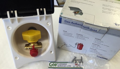 CARAVAN MOTORHOME TRUMA BBQ BARBECUE GAS POINT BOX HOUSING IN BLACK ...