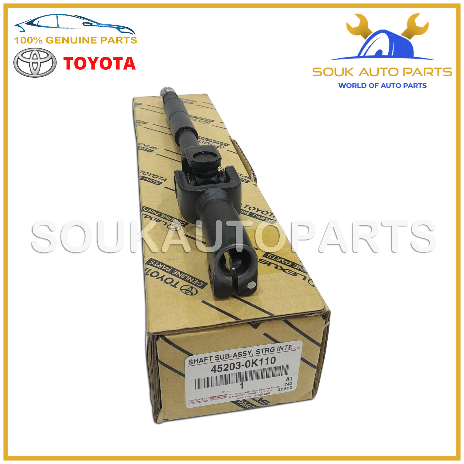 45203-0K110 Genuine Toyota SHAFT, STEERING INTERMEDIATE NO.2 452030K110 ...