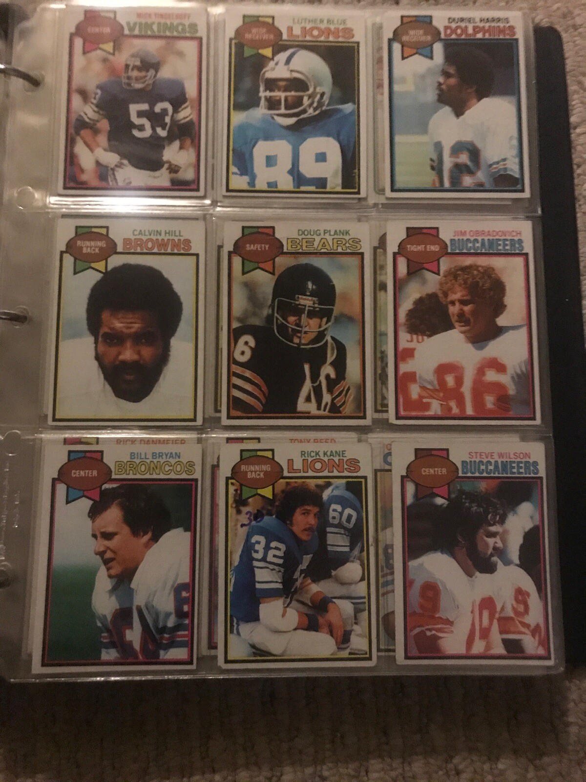 Vintage Football Card Album /230 Cards!!/ 1971-1988 | eBay