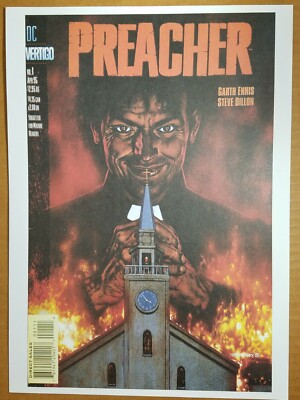 Jesse Custer The Preacher 1 Vertigo DC Comics Poster by Glenn Fabry | eBay