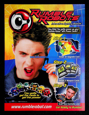 Rumble Robots Cards Trendmasters 2001 Trade Print Magazine Ad Poster ...