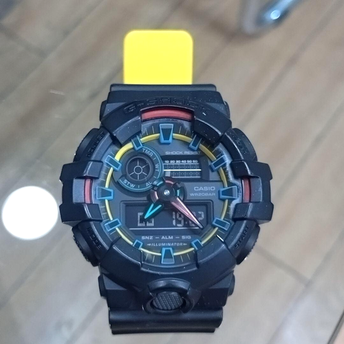 Casio G-Shock GA-700SE Black Yellow Multicolor Watch From Japan BNB | eBay