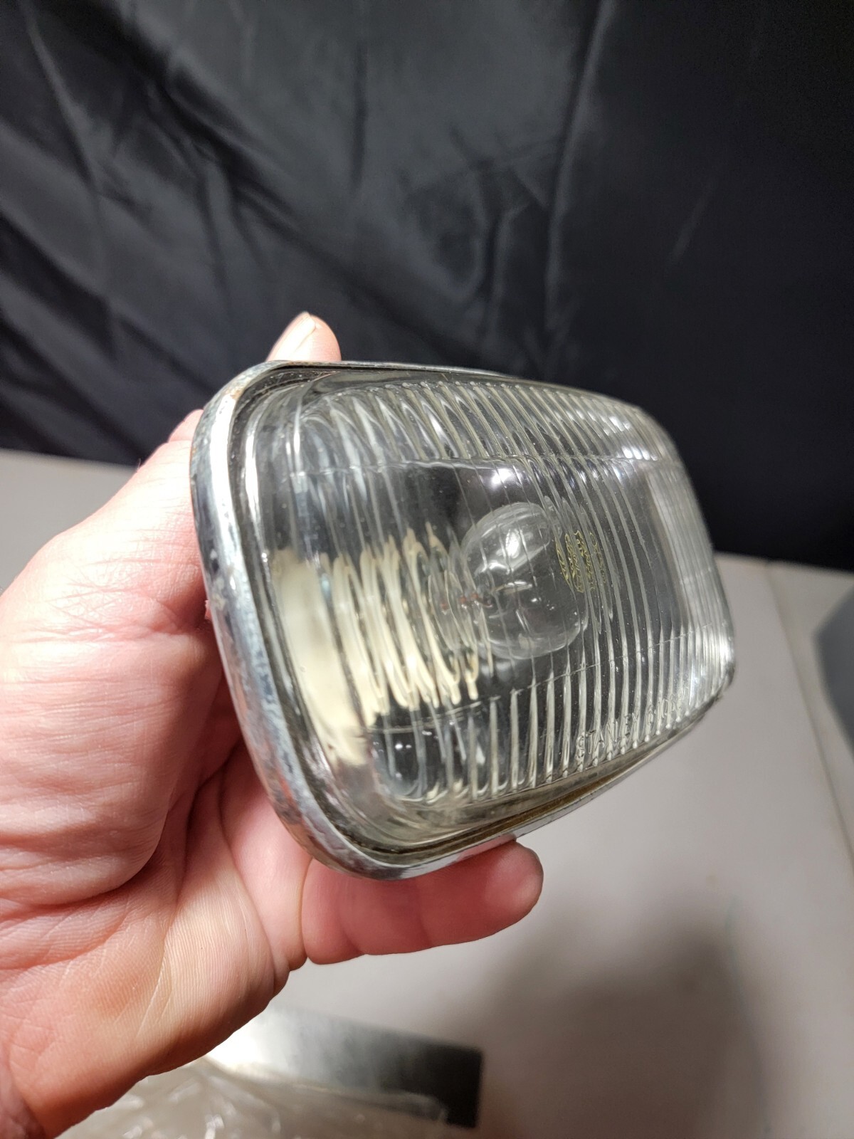 Stanley Vintage Snowmobile Headlight Housing With 12v 35w Bulb NOS Item ...