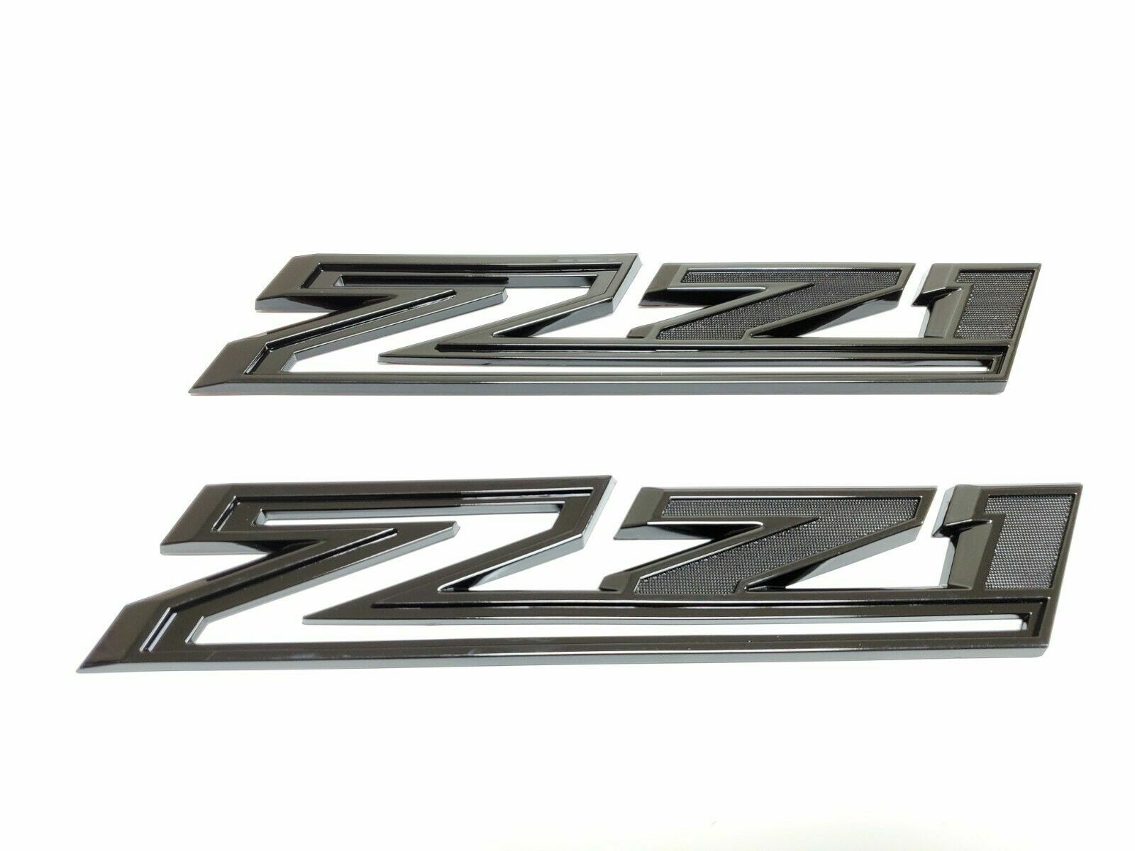 2pcs 2019-2023 Chevy Silverado Z71 Emblem OEM Fender Gloss Black ...