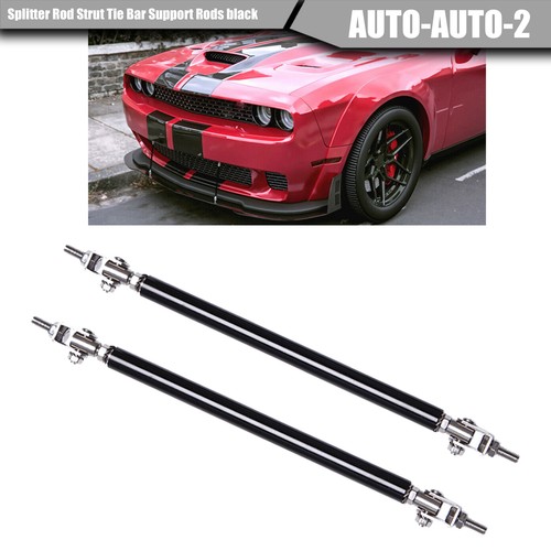 Black Splitter Rod Strut Tie Bar Support Rods For Dodge Charger ...