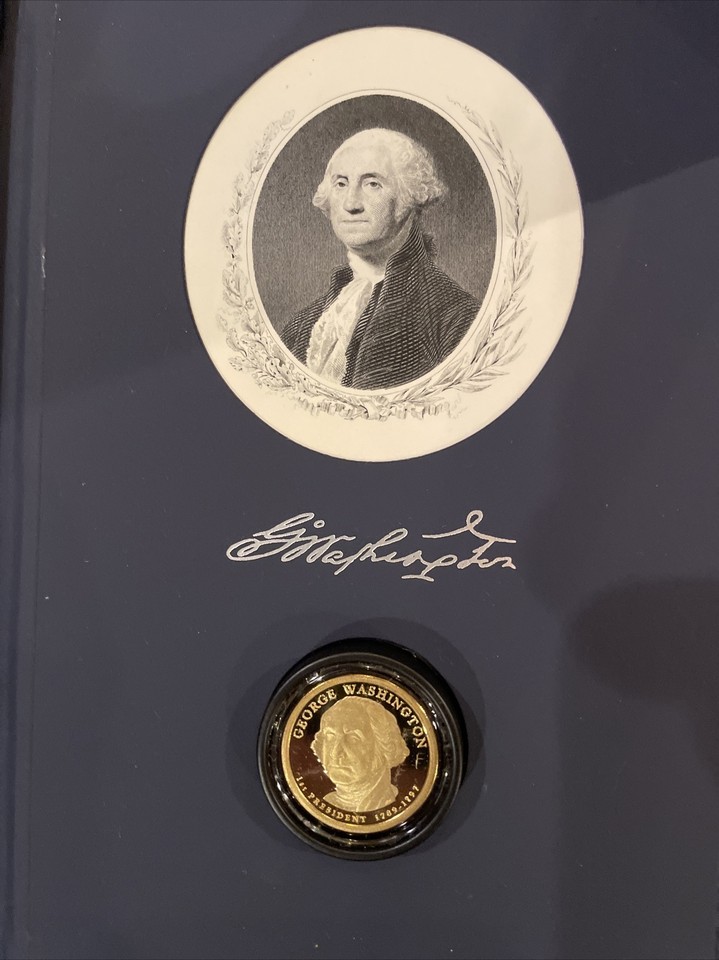 2007 US MINT PRESIDENTIAL $1 COIN HISTORICAL SIGNATURE 4-COIN PROOF ...