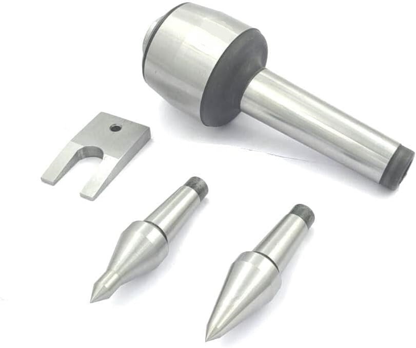 CNC Lathe Live Revolving Center MT4 w/ Interchangeable Tips 10 Microns ...