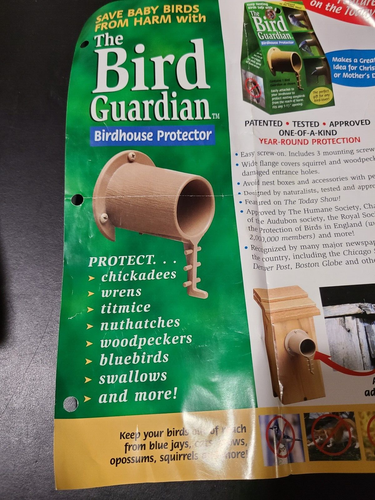 Bird Guardian Birdhouse Protector 3.75" | eBay
