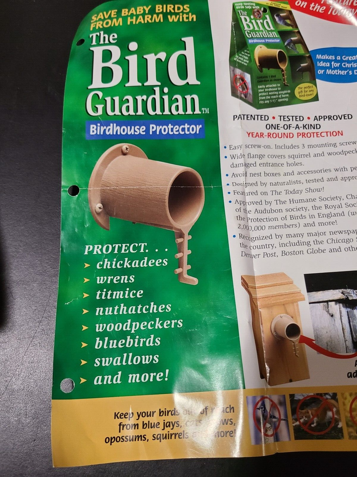 Bird Guardian Birdhouse Protector 3.75" | eBay