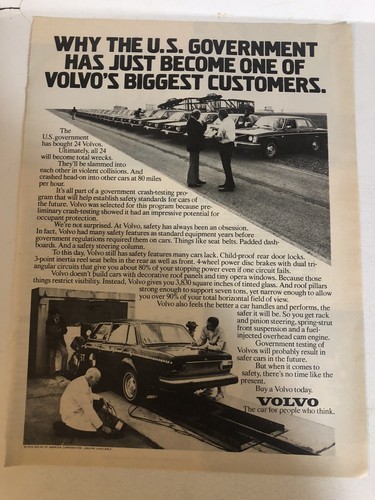 1976 Volvo Vintage Print Ad Advertisement pa21 | eBay