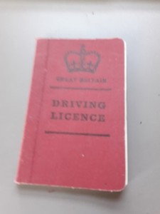 VINTAGE Great Britain DRIVING LICENCE red | eBay