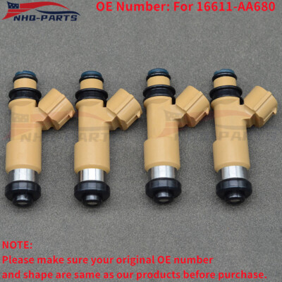 Set of 4 Fuel Injector For Subaru Forester Impreza Outback 2.5L 16611 ...