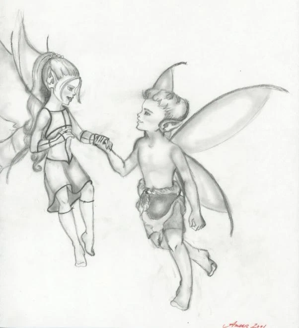 Drawings Of Fairies In Love