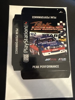Sony PlayStation Peak Performance Promotional Display Box RARE Unfolded ...